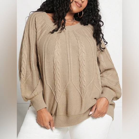 SHEIN | Sweaters | Nwt Shein Stylish Cable Knit Sweater | Poshmark